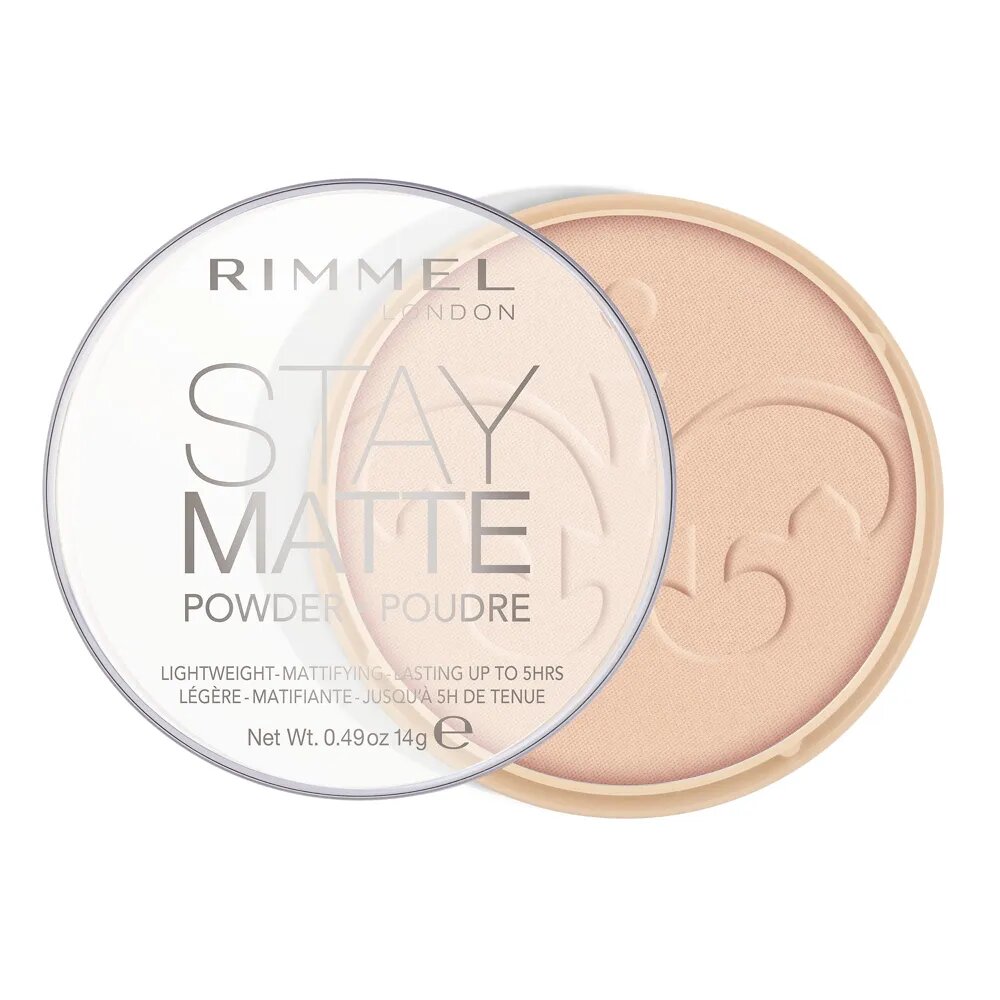 Прессованная пудра Rimmel London Stay Matte Pudra 003-Персиковое сияние