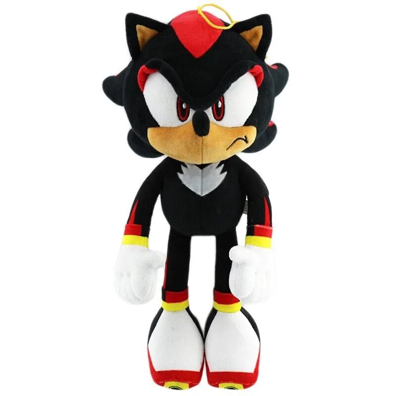 Мягкая игрушка Shadow the Hedgehog, плюшевая, высота 33 см, многоцветная, Китай