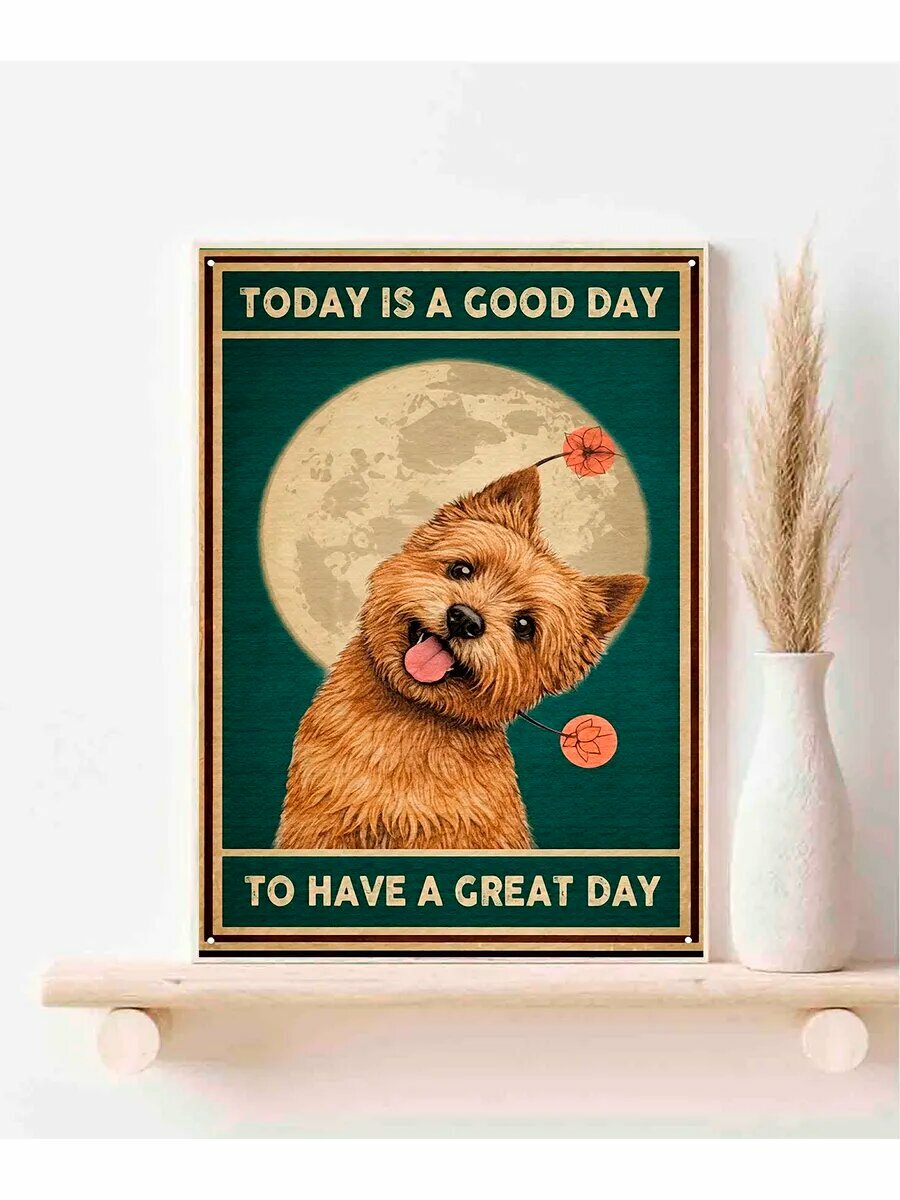 Норвич-терьер, Today is a Good Day, Плакат 30x42см