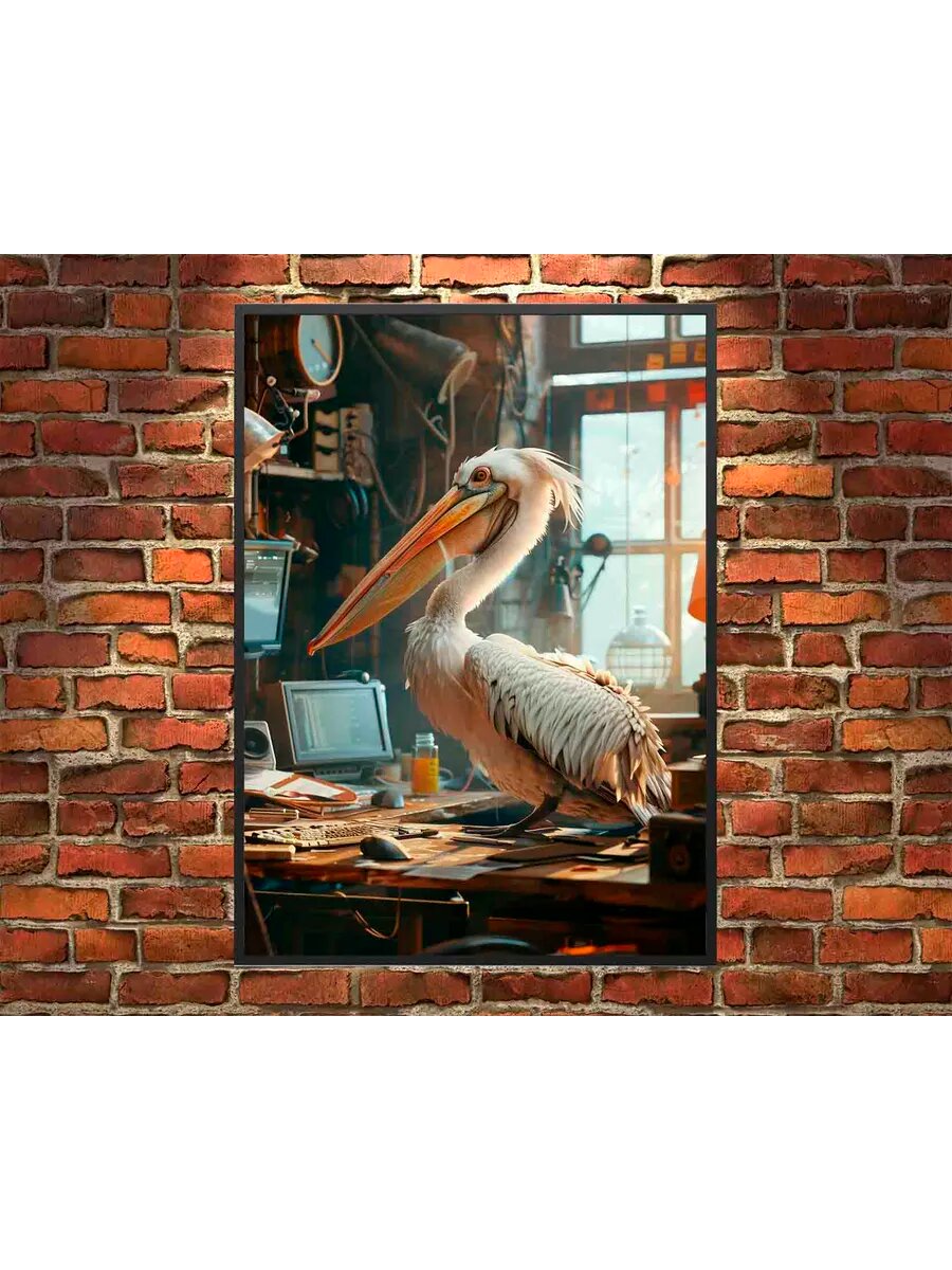 Программист для птиц-пеликанов 1, Плакат 30x42см
