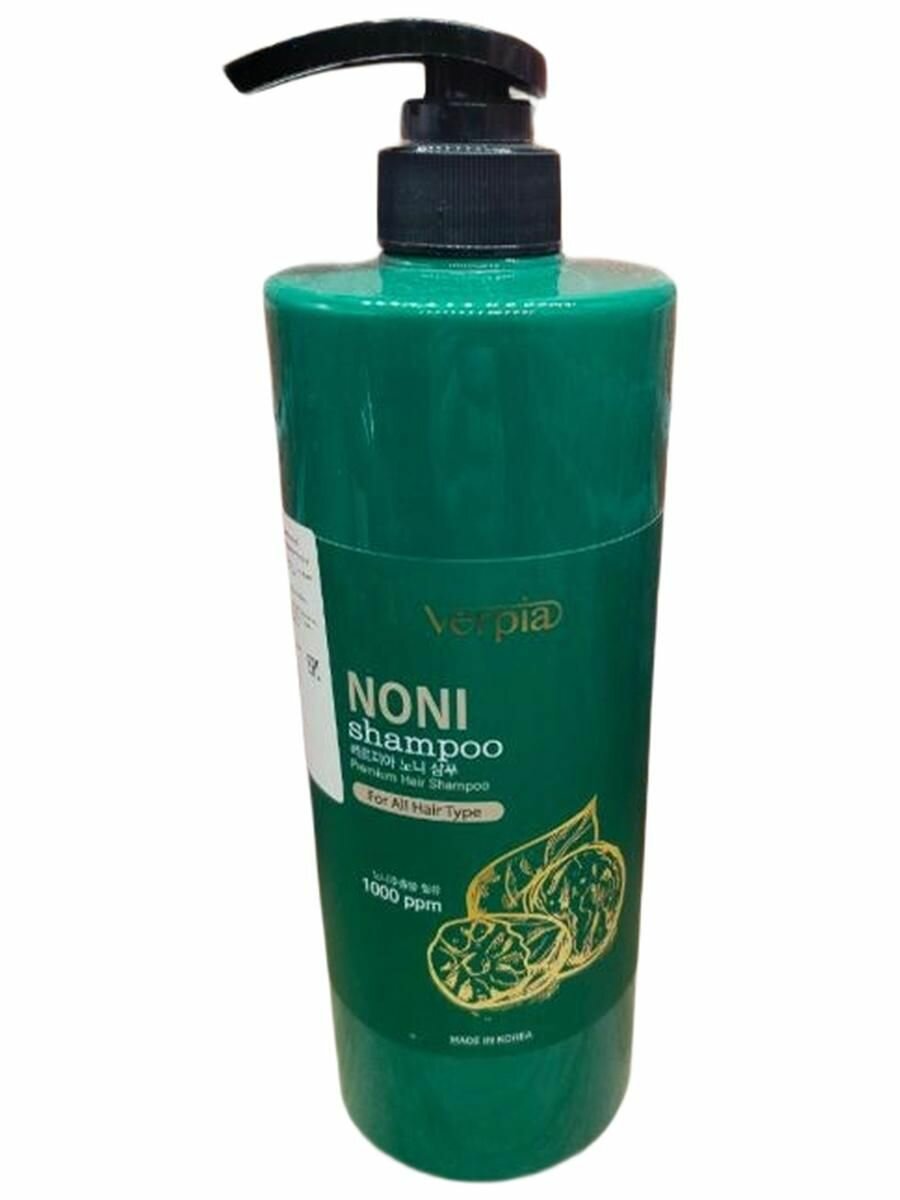 Juno Verpia Noni Premium Hair Shampoo Шампунь для волос с экстрактом нони, 1000 мл