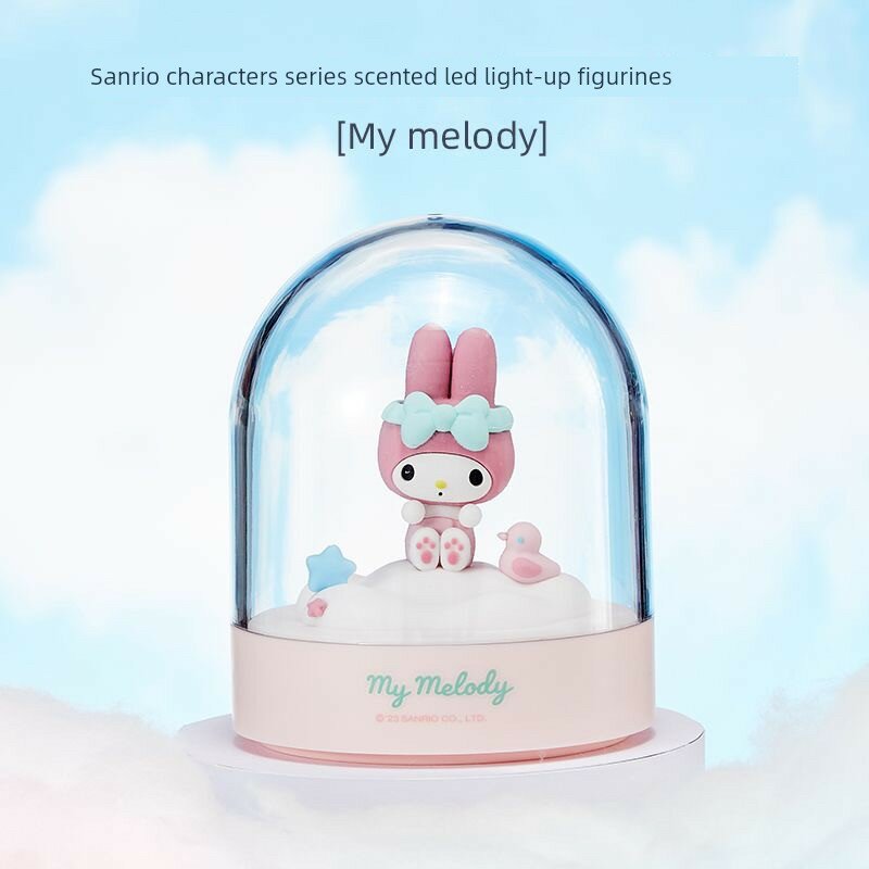 Ночная лампа Miniso Sanrio Мелоди, милый декор для комнаты, светодиодная лампа для спальни, подарок детям