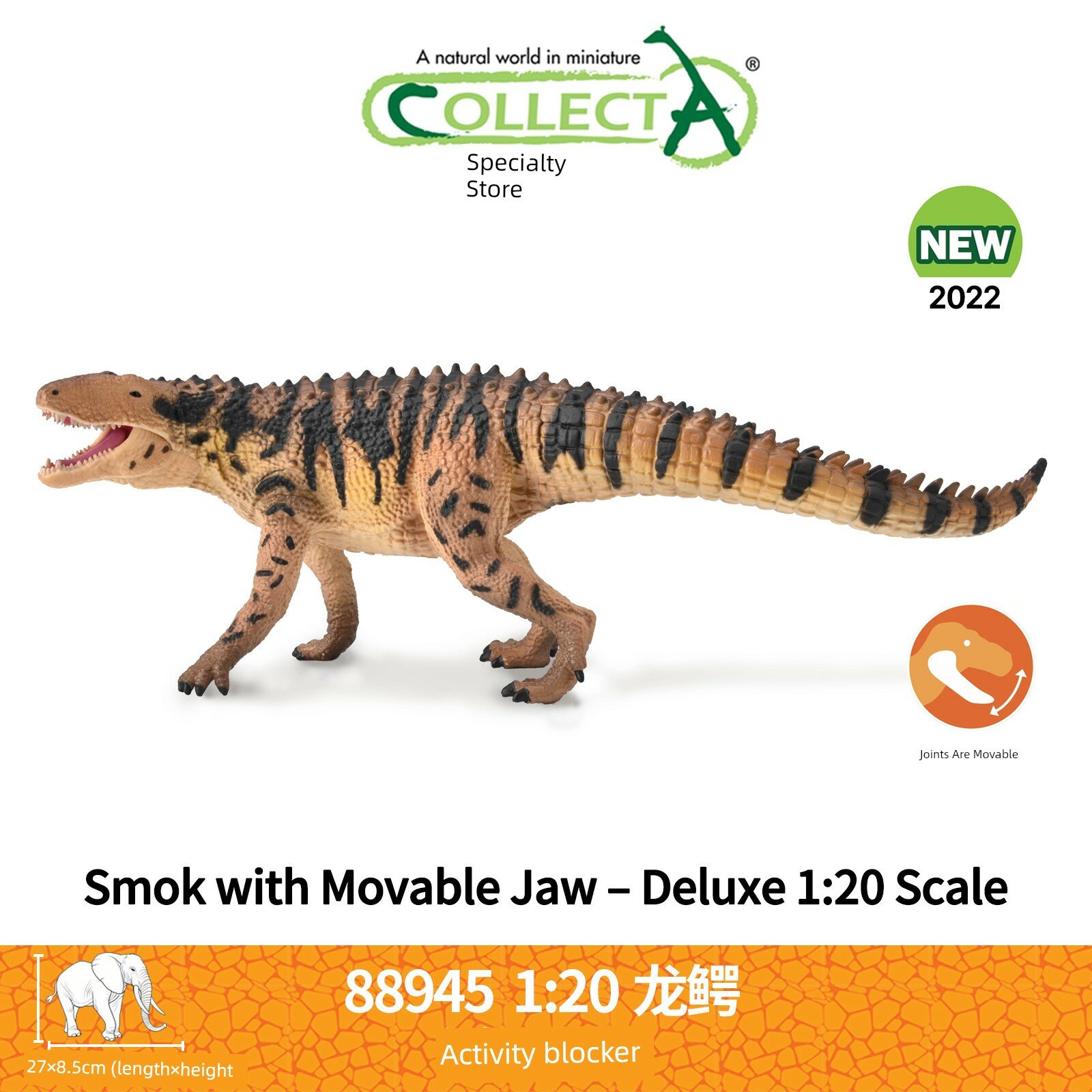 CollectA 1:20 Масштабная Прескверная Модель Крокодилус С Подвижной Челюстью Образовательный Экспонат