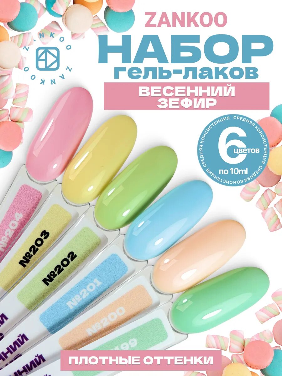 Набор гель лаков для ногтей яркий