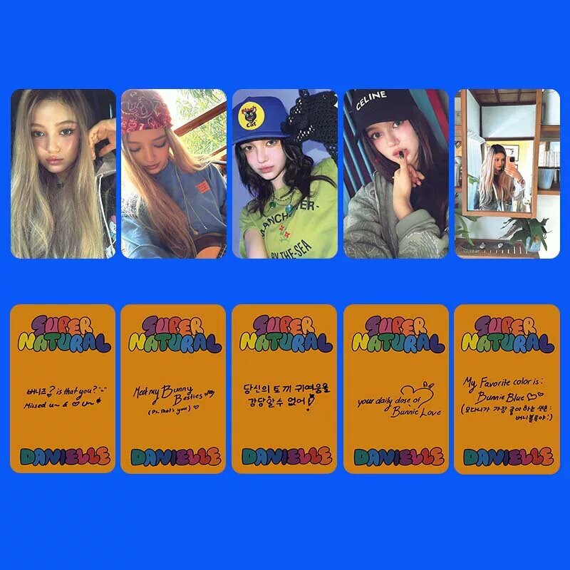 Официальный набор карт JING SUPER DANIELLE индивидуальная упаковка 5 карт для фанатов MINJI HANNI HAERIN Стиль 2