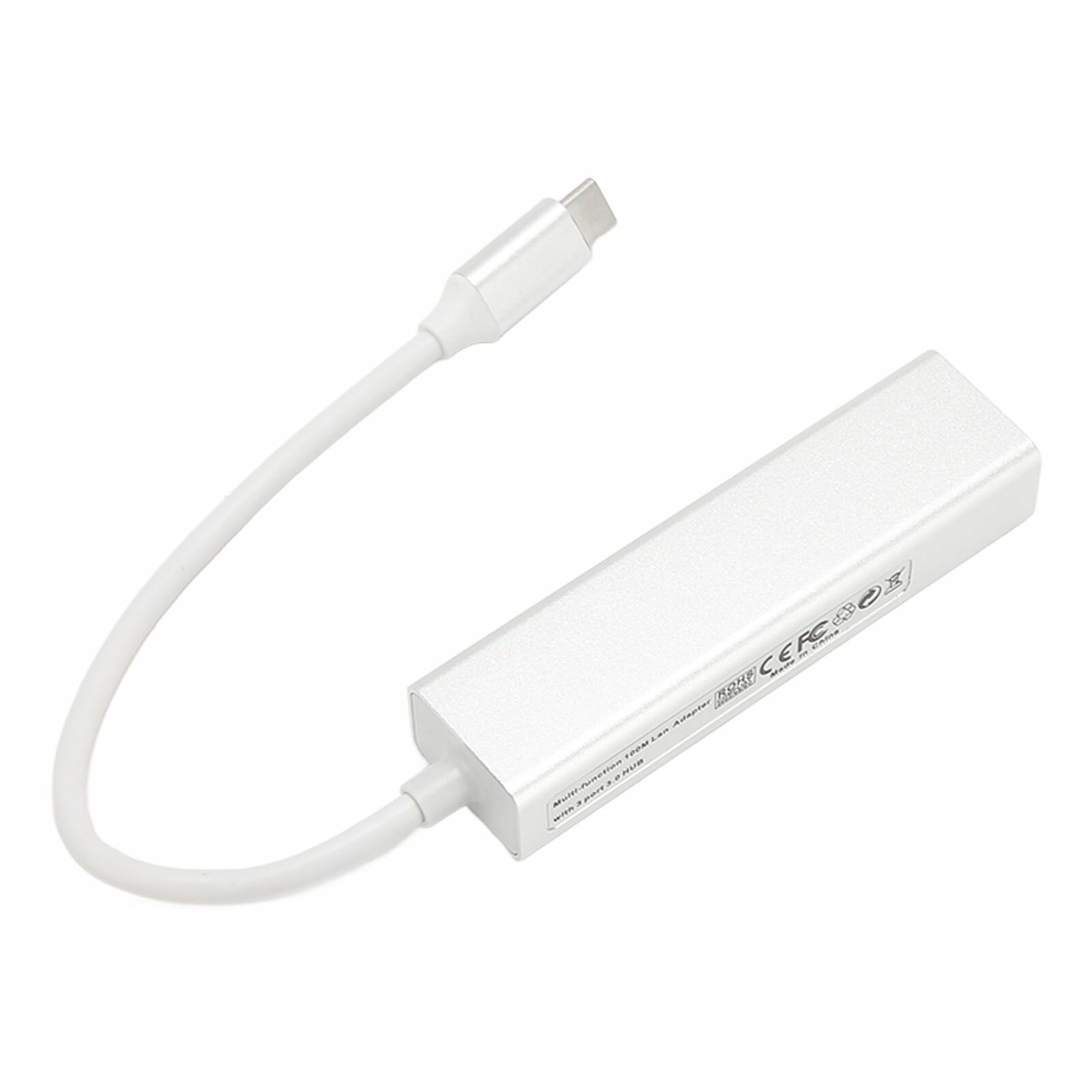 Док-станция USB-C с RJ45, компактная, высокоскоростная