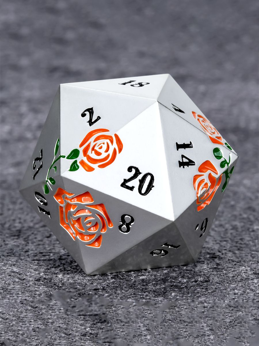 Кубики игральные металл для ДнД, 1 шт.(Dungeons and Dragons)