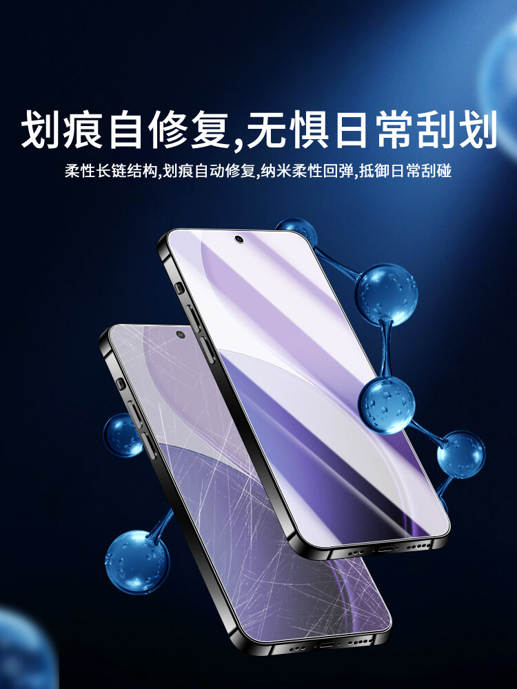 Водяная пленка для смартфона OPPO Reno14 Pro, ультра-ясная, 1 лист, полное покрытие, защита от отпечатков пальцев