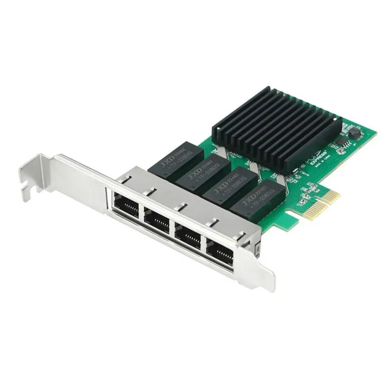 (W E Y S) 4-Портовая Сетевая Карта PCI Express X1 С Чипом RJ45 RTL8111H Для Настольных ПК