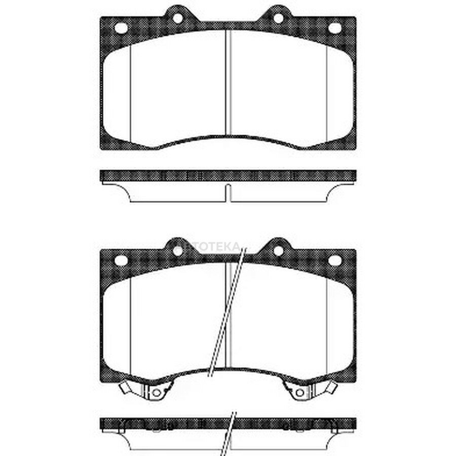 Колодки тормозные NISSAN PATROL 10- перед. REMSA 150602