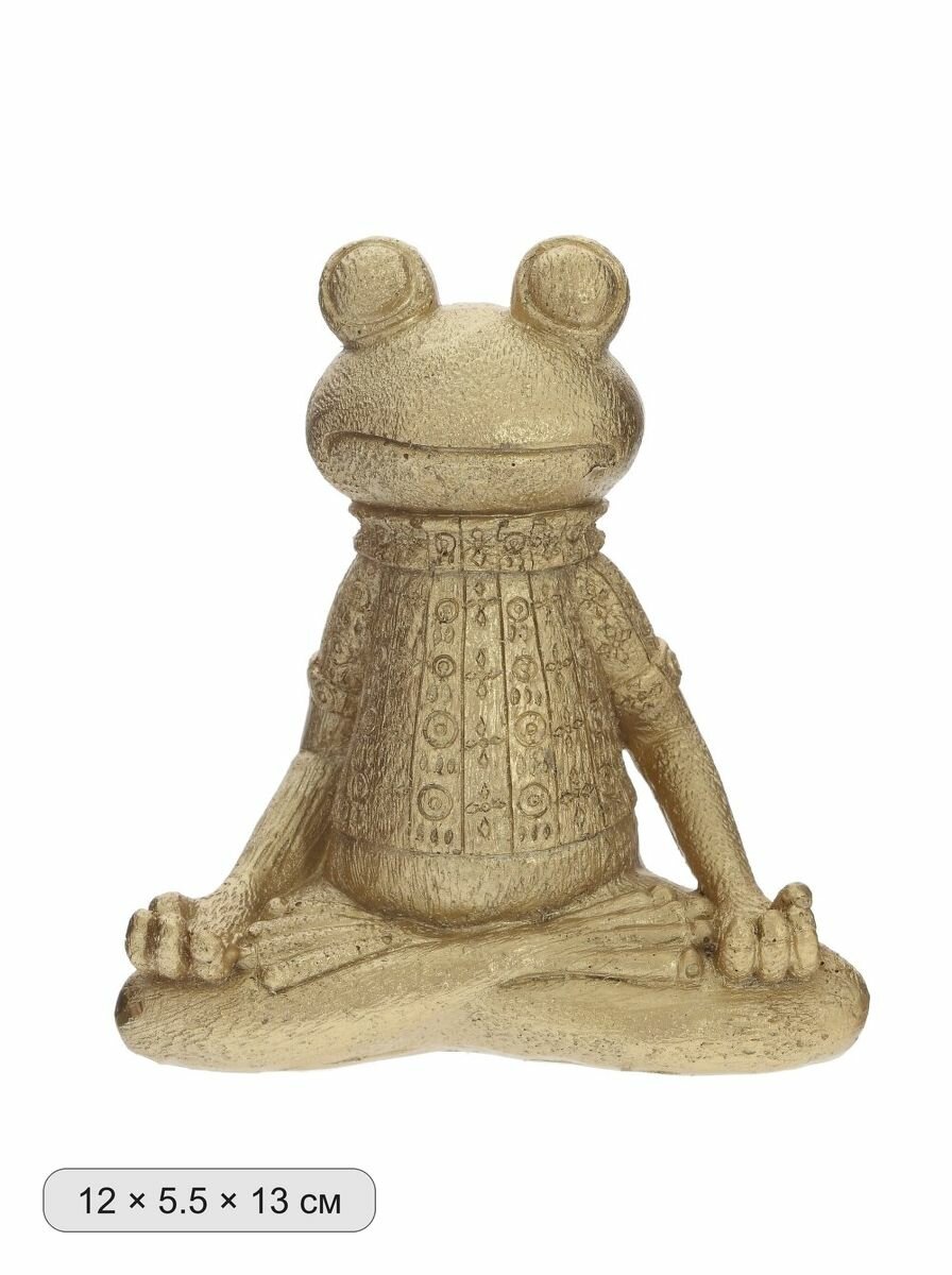 Фигурка декоративная "Лягушка", L12 W5,5 H13 см