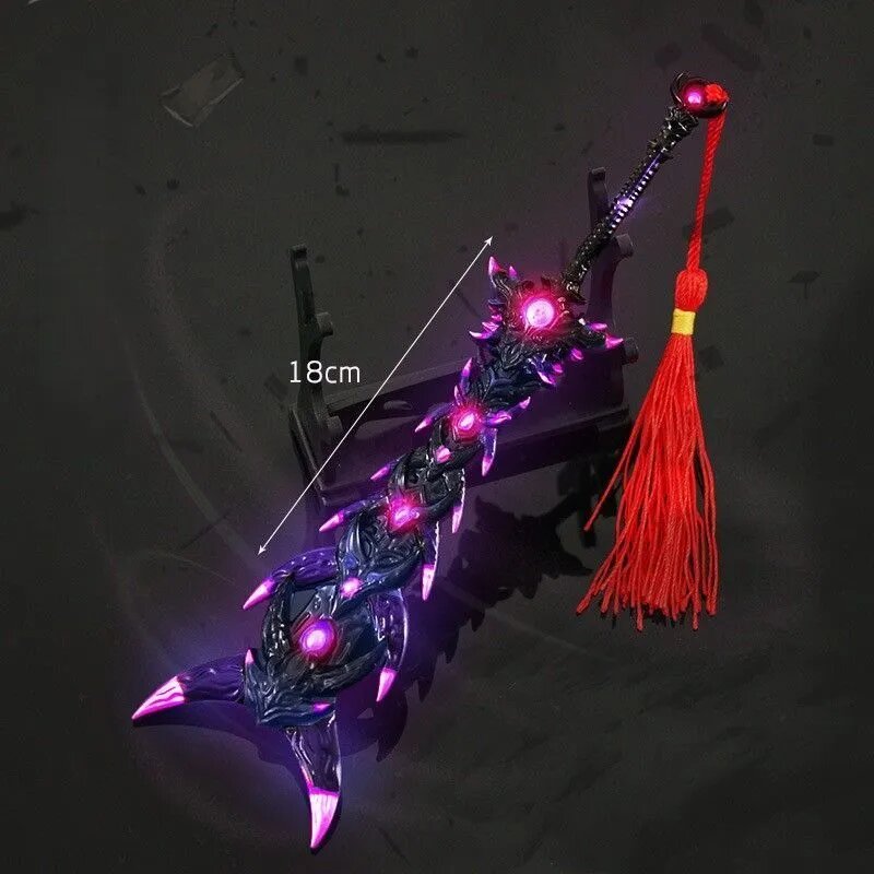 Игра Naraka: Bladepoint, брелок с оружием, модель оружия, сплав, 18 CM