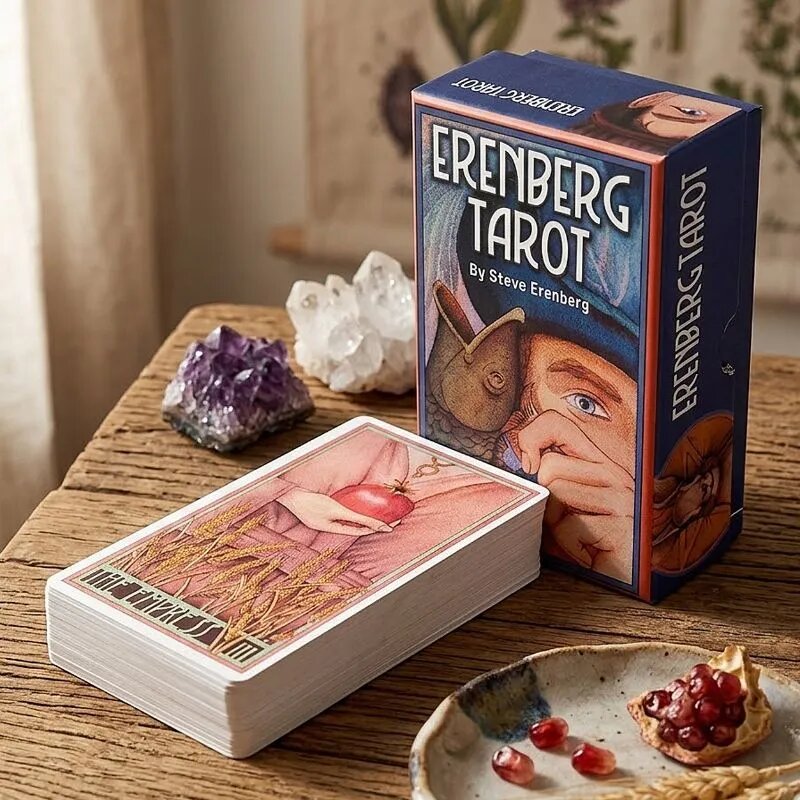 Карты Таро "Erenberg Tarot" , Waite-Smith , Tarot,12*7cm,78 страниц, матовое лакирование, Английская версия, Мелованная бумага с двусторонним тиснением/TL058