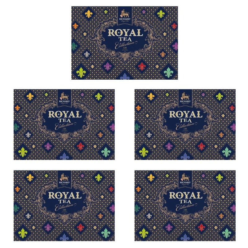 Richard Набор чая Royal Tea Collection, 120 пакетиков по 1.8 гр/уп, 5 уп
