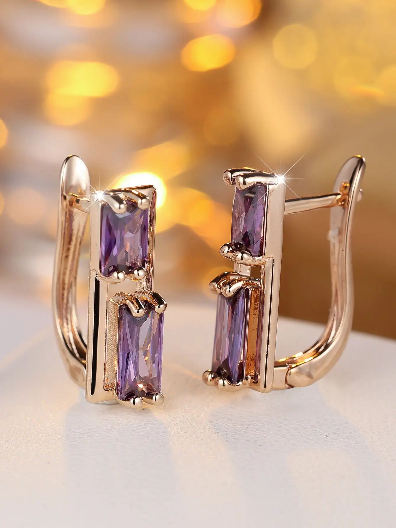 Серьги, фианит, искусственный камень