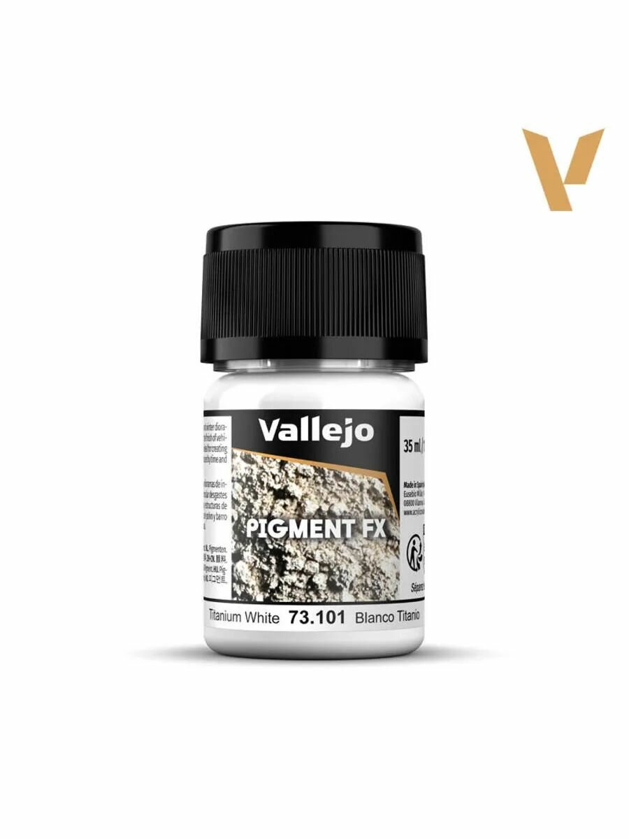 Пигмент Vallejo Белый Pigments Titanium White 35 ml.