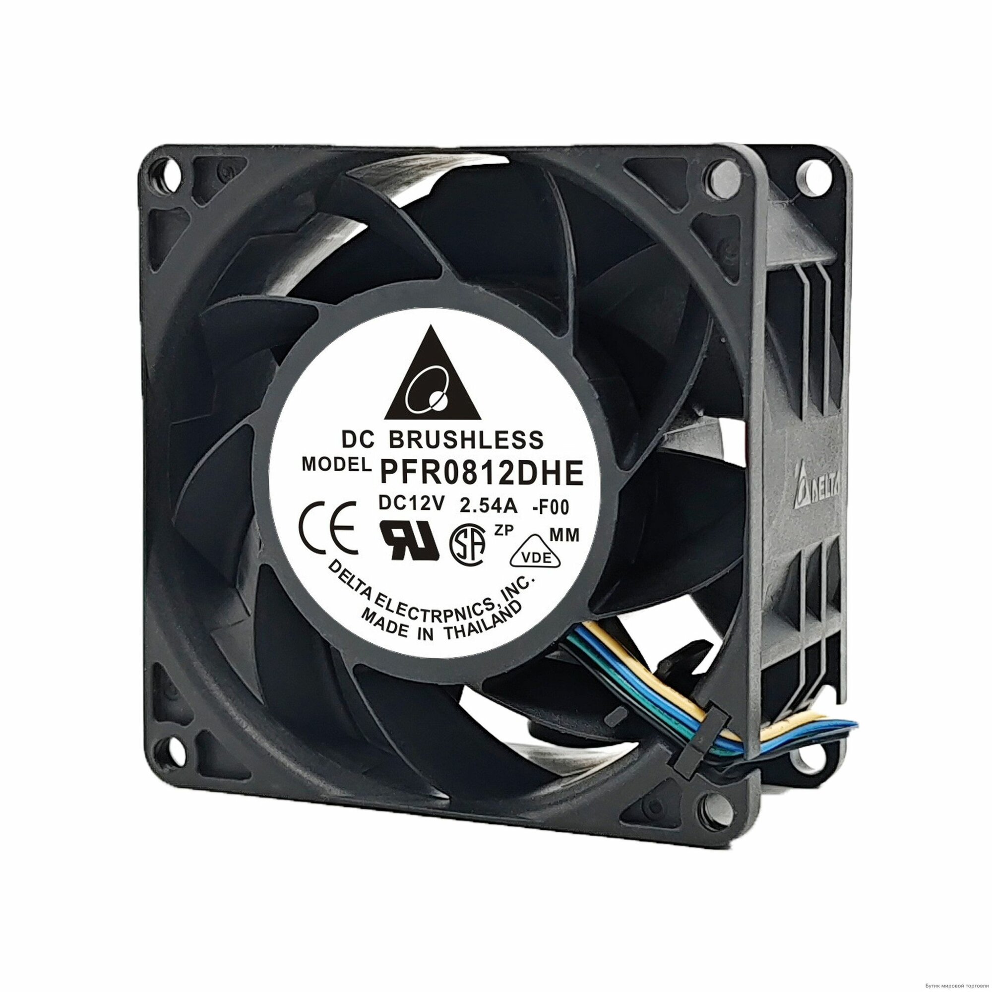 PFR0812DHE 80x80x38mm 12V 2.54A 4-проводной PWM серверный кулер 8CM высокая производительность воздушного потока для охлаждения серверов