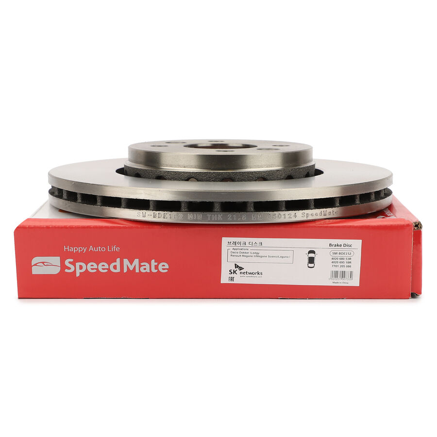 Диск Тормозной Renault Megane I, Ii, Megane Scenic, Laguna I, Clio Ii, Iii, Kangoo I, Kaptur (SPEEDMATE SM-BDE152)