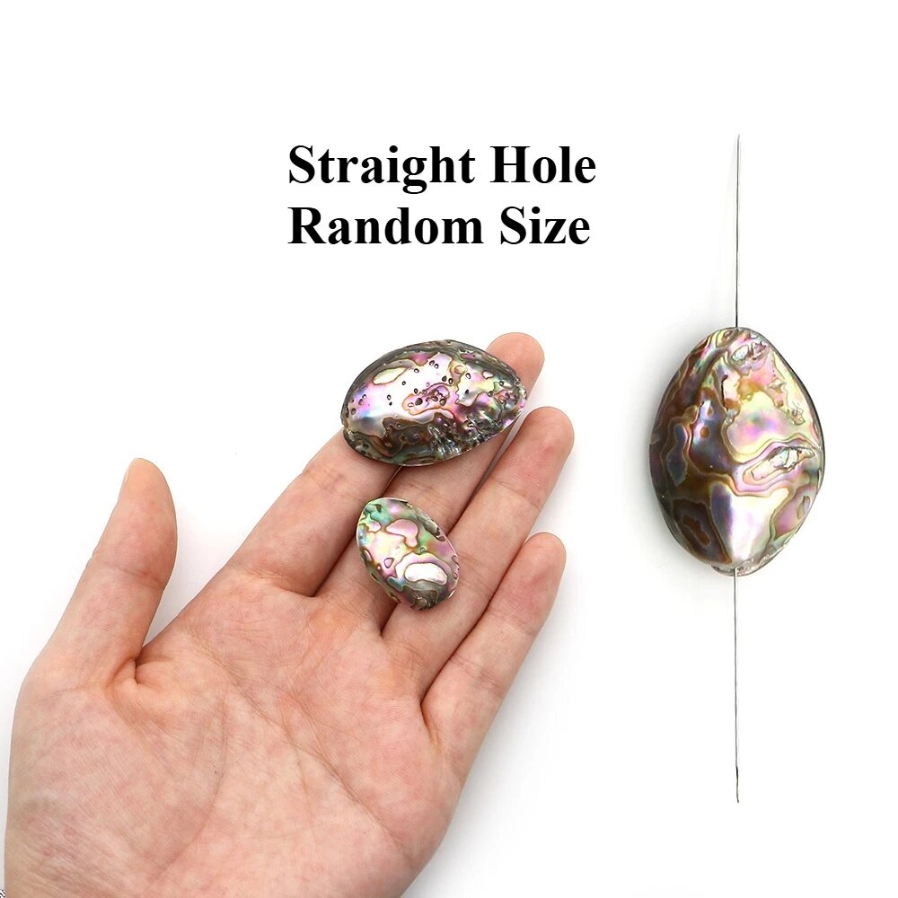 Натуральные перламутровая бусина из раковины абалона 13x20-18x30mm-3pcs