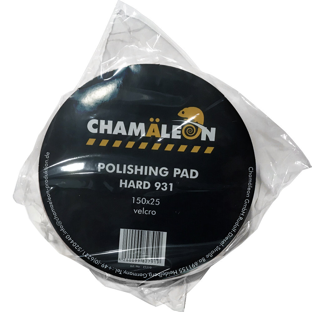 Полировальный круг Chamaeleon, 49310, оранжевый, на липучке, жесткий. 49310