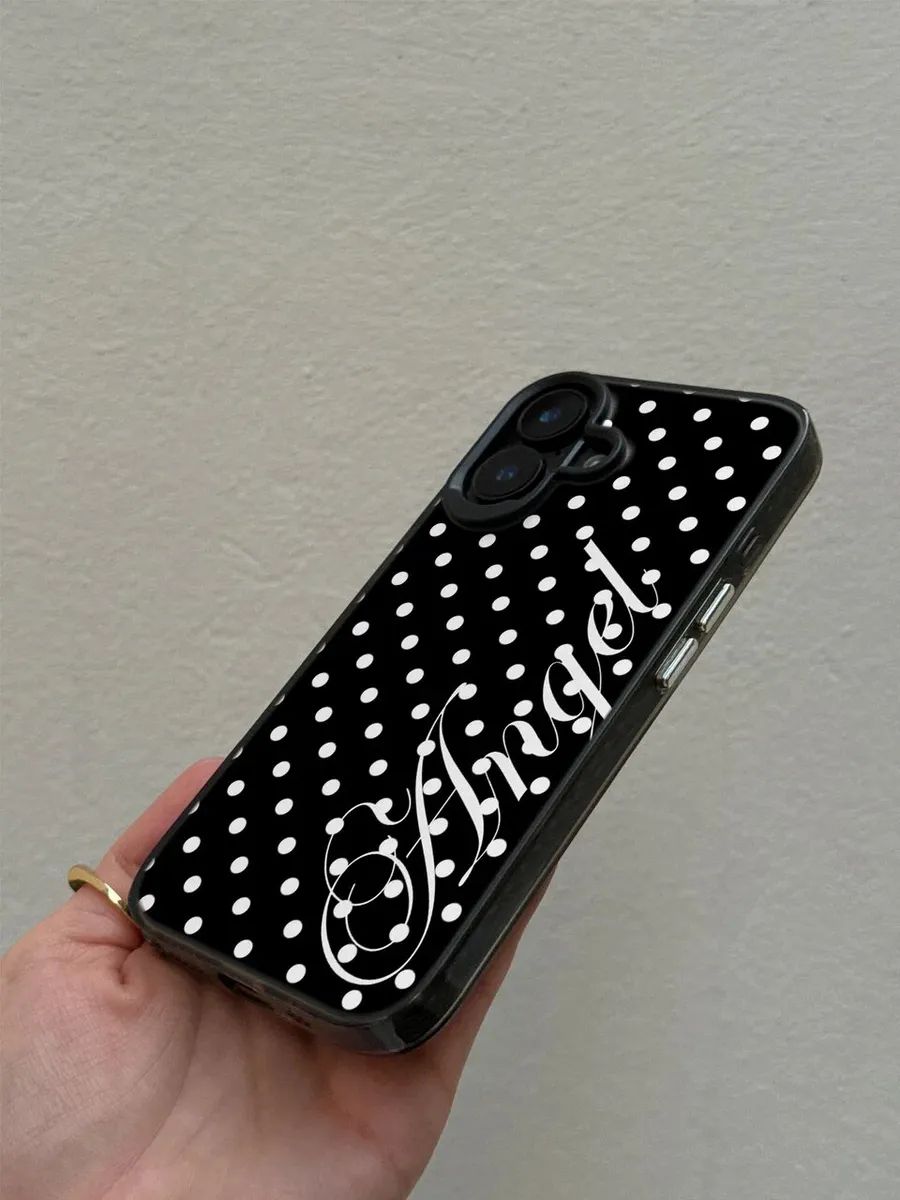 Чехол на Iphone 16 Plus в горошек — фото 1
