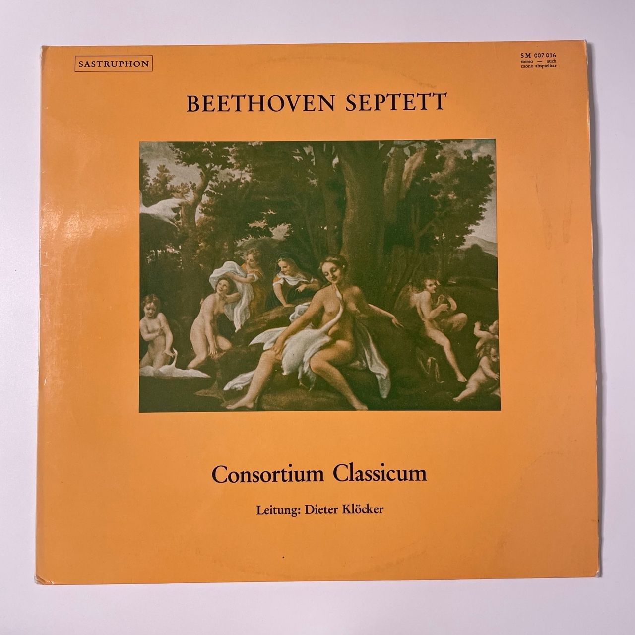 Винтажная виниловая пластинка LP Ludwig van Beethoven Бетховен, Consortium Classicum Leitung Dieter Klocker, Septett Es Dur Op.20 (Германия 1977)