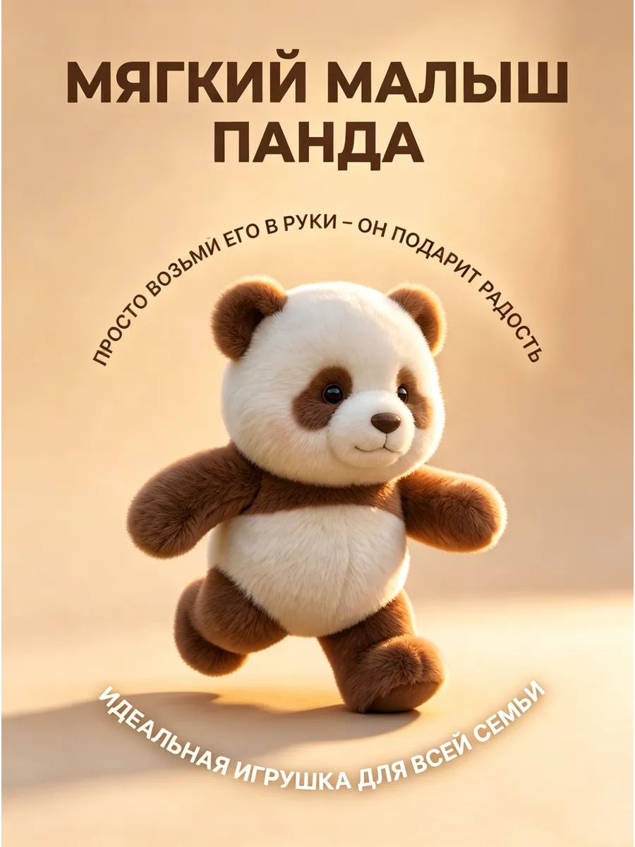 Мягкая игрушка необычная панда