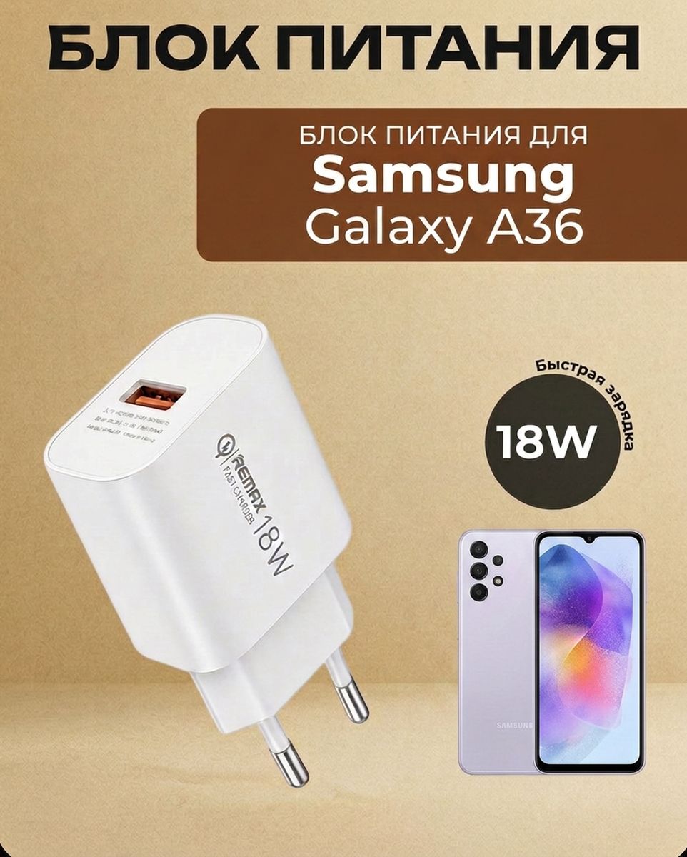Зарядка для SAMSUNG GALAXY A36 . Блок питания быстрой зарядки.