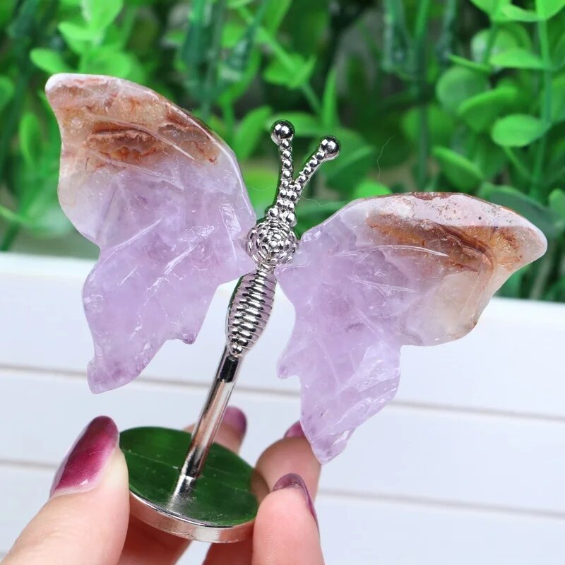Бабочка из аметиста и агата CrystalHola