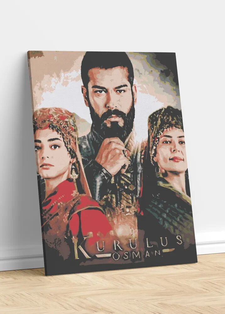 Картина по номерам 40х50 Турецкий Сериал Основание Османа Набор для творчества и хобби