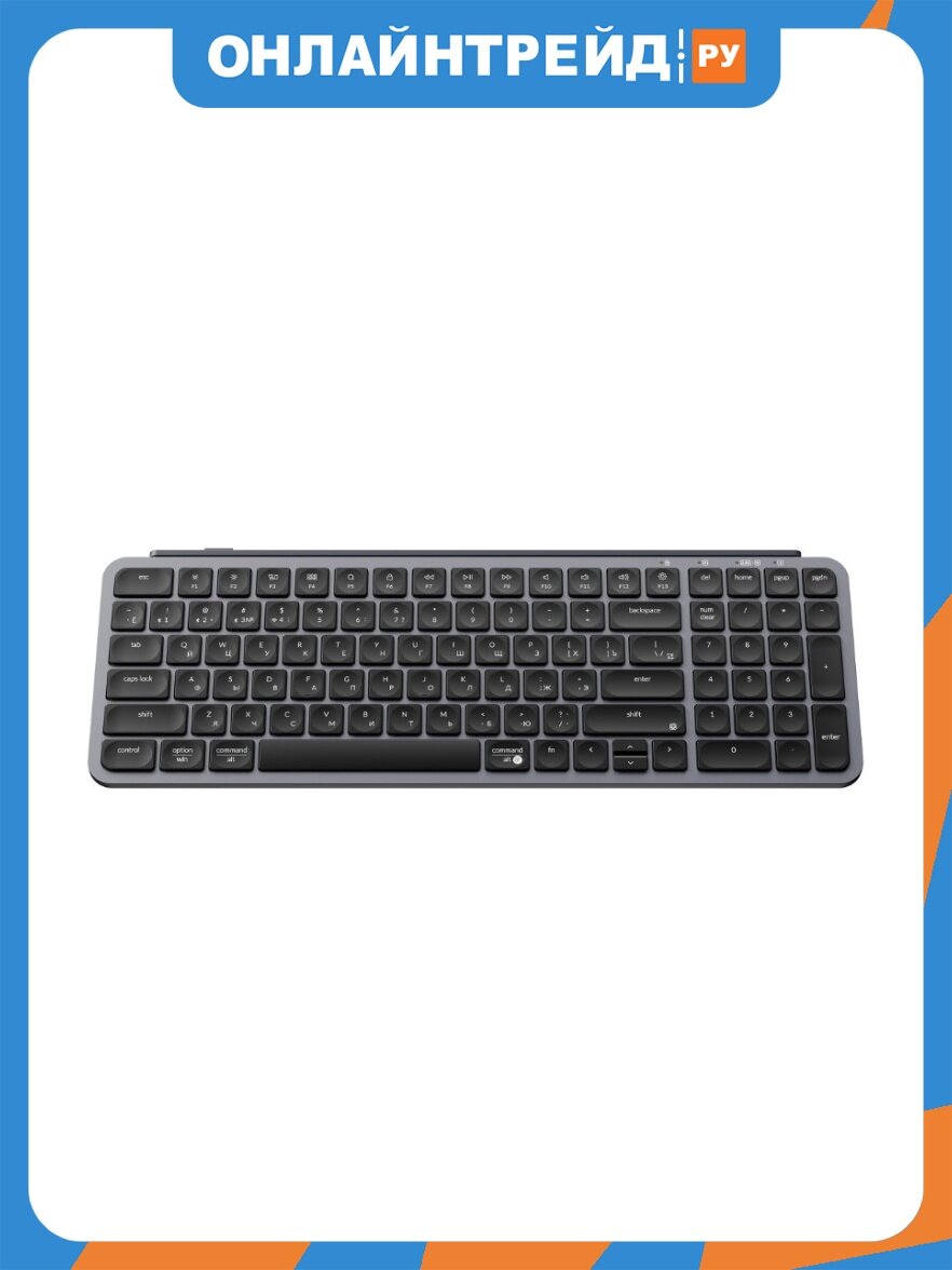 Клавиатура Keychron B2 Pro беспроводная ультратонкая, 98 клавиш, ножничные переключатели, цвет Space Gray