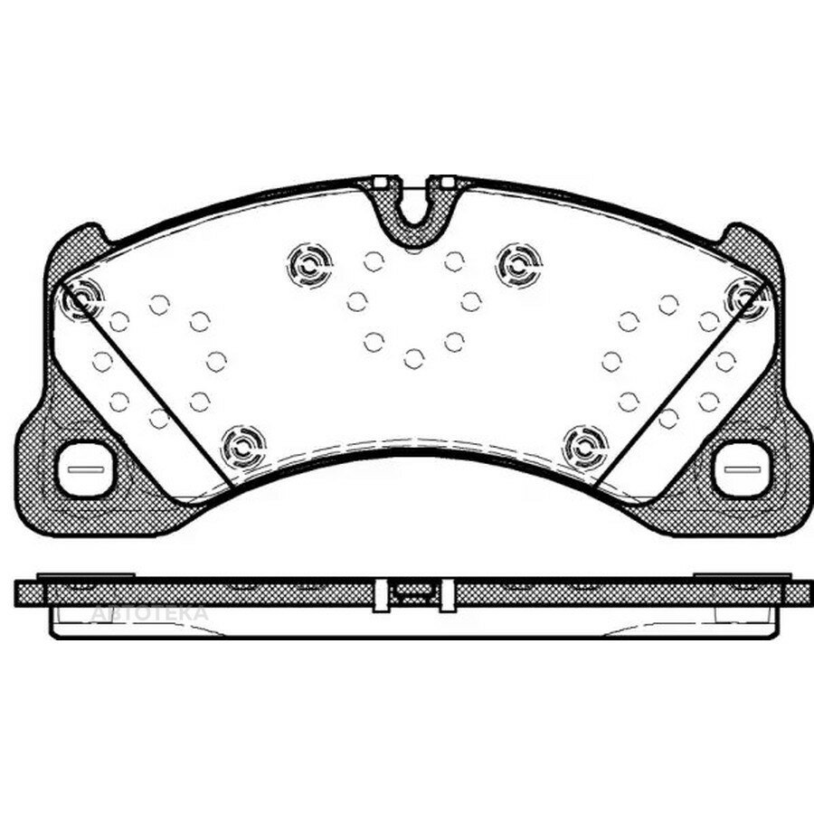 Колодки торм. пер. REMSA 134500 PORSCHE Cayenne 3,2-4,8 09/02->. VW Touareg 2,5-6,0/TDI 10/02->