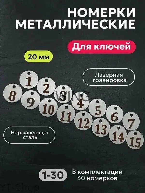 Бирка для ключа 30 шт.