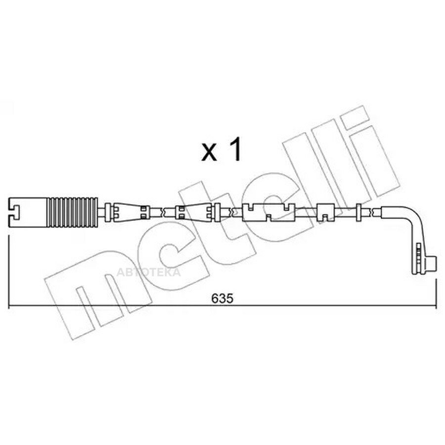 Датчик износа торм. колодок BMW 3(E90)/1(E81) 04- перед. METELLI SU205