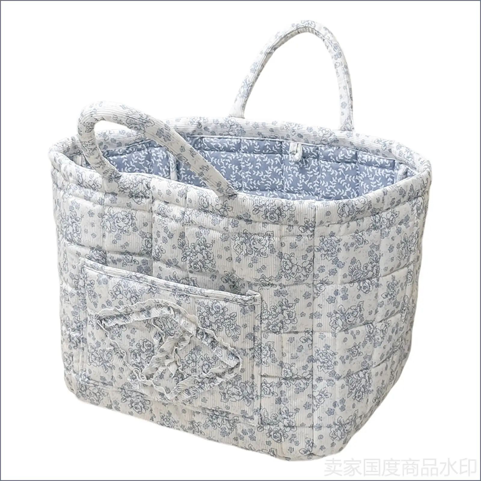 Корзина для игрушек Milošik, 30,5×26×27 см, 1 шт, синяяКорзина для игрушек