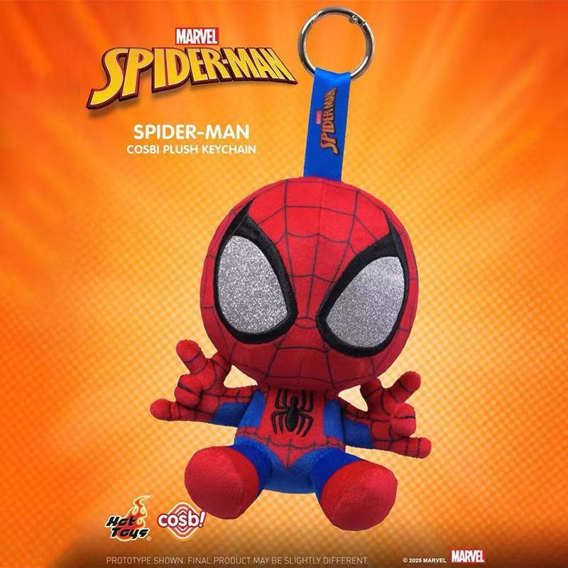 Брелок-игрушка HotToys Spider-Man COSBI из плюшевой игрушки, фигурка Marvel Venom в закрытой коробке, модные фигурки, милые коллекционные предметы.