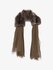 Шарф GIORGIO ARMANI Frayed-edge scarf для девочек, коричневый