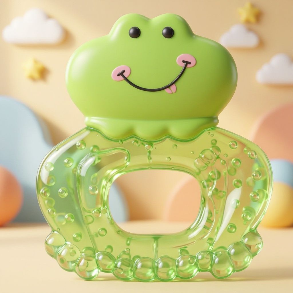 Прорезыватель Умка "Лягушка силикон, пластик, охлаждающий эффект