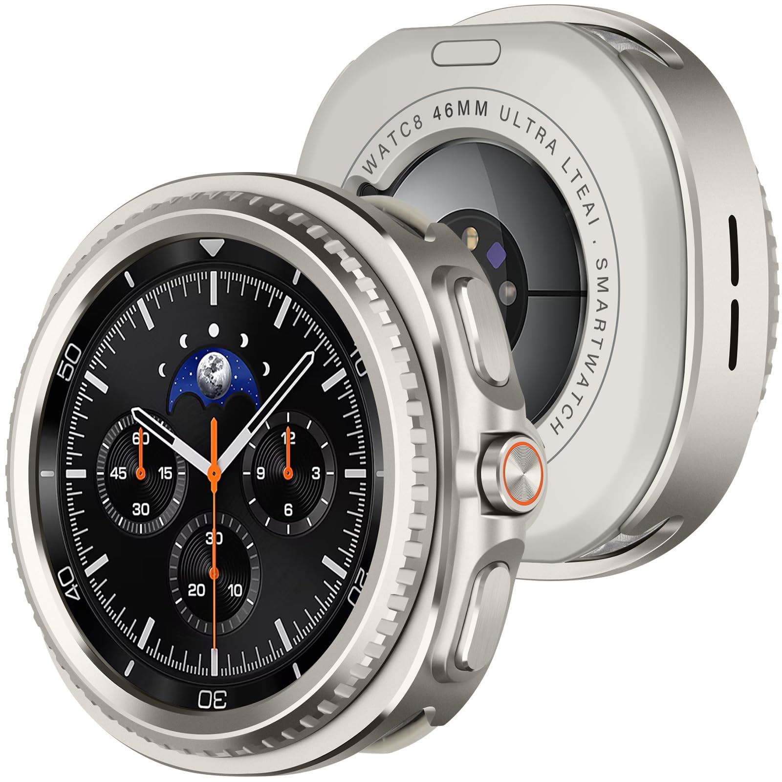 Металлический чехол для Samsung Galaxy Watch 8 Classic 46 мм, защитный корпус от падений