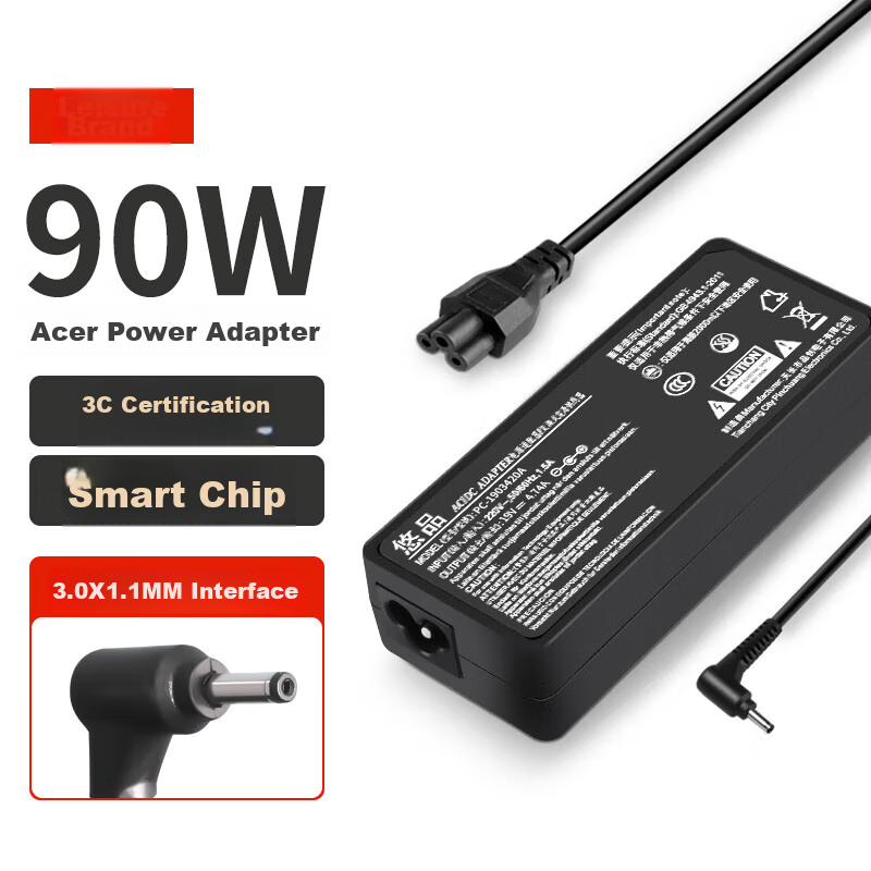 Зарядное устройство Acer 19V 4.74A 90W для ноутбуков Legend X14 N20C12 SFX14-41G Цвет：90Вт 19В 4.74А 3.0х1.1