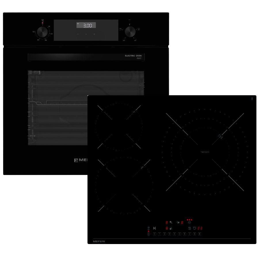 Комплект встраиваемой техники 60см черный MS60BK29
