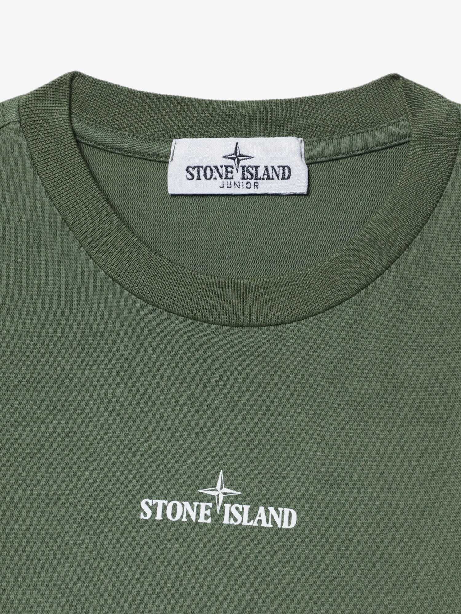 Футболка Stone Island, размер 116, зеленый — фото 1