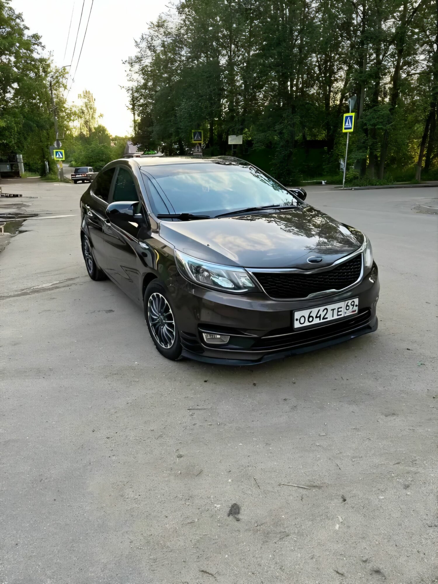 Kia Rio 3 накладки на зеркала Киа Рио 3 в стиле BMW (без поворотников)