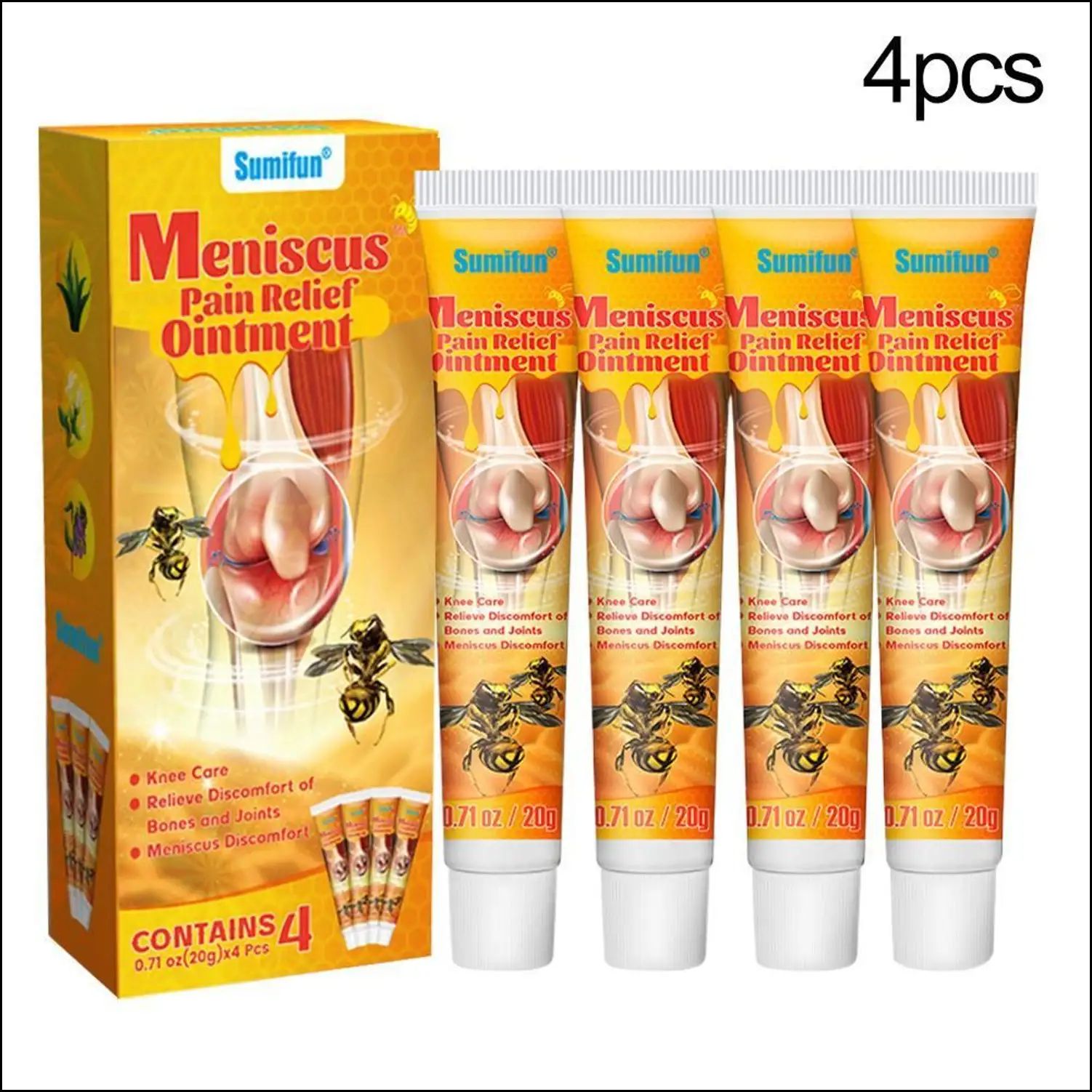 Efflorescent Bee Venom Joint Care Cream, Нежный успокаивающий крем для рук и ног