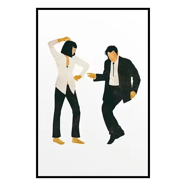 Постер "Pulp Fiction" 50x70см, белый, ZLH1934