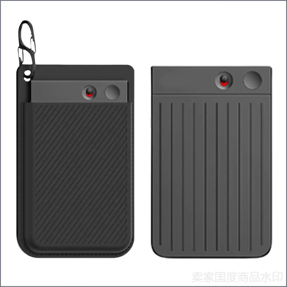 Силиконовый чехол для PLAUD Note AI Voice Recorder, черный, с креплением для ремешка