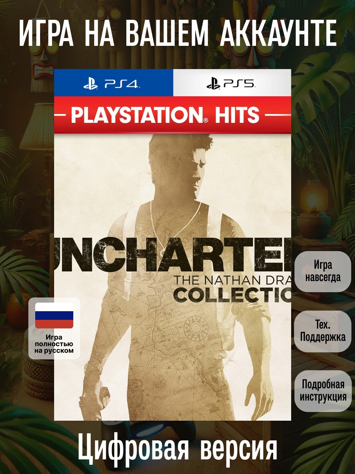 Uncharted: The Nathan Drake Coll. | PS4 | Боевики | Цифровая версия