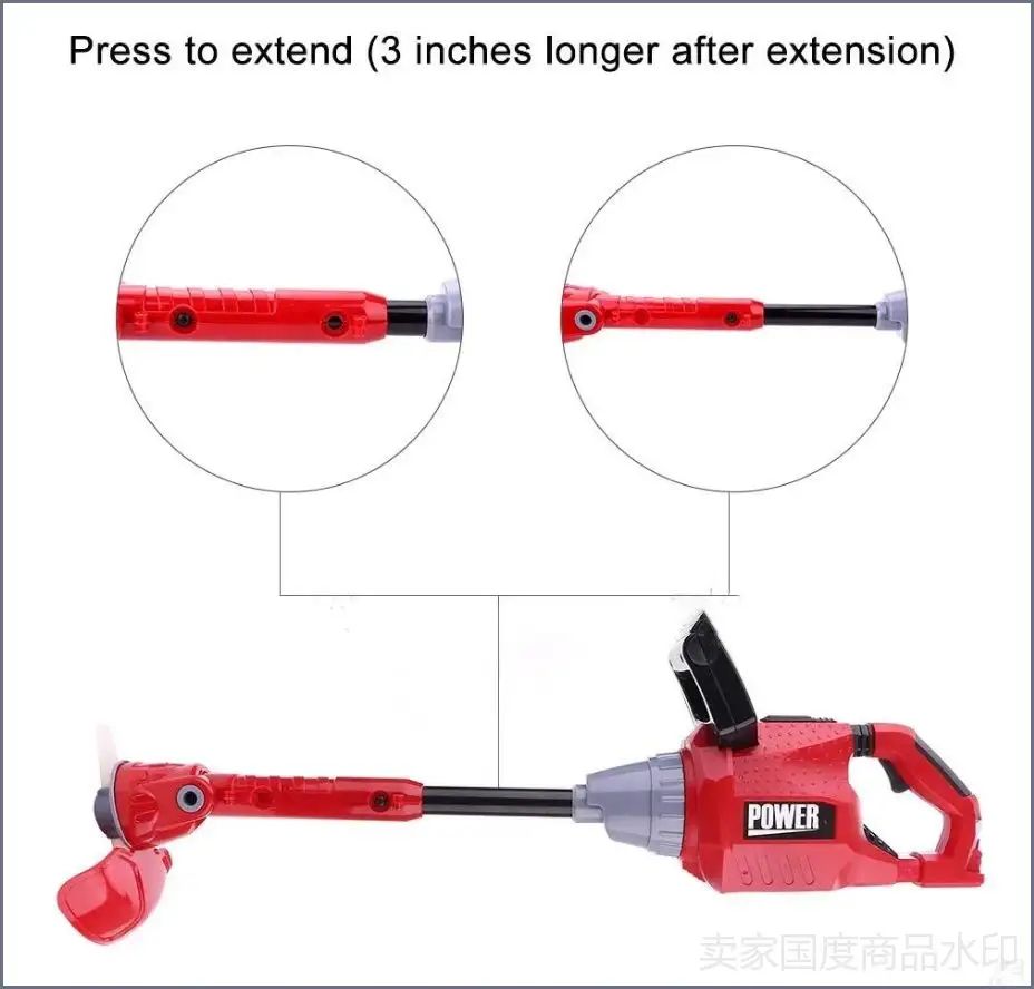 Газонокосилка детская, красный, ABS пластик, red, Техника и игры — фото 1