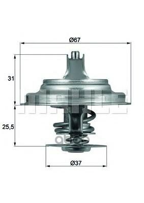 Термостат AUDI / VOLVO / VW 1.9-2.5 Mahle/Knecht арт. TX2587D