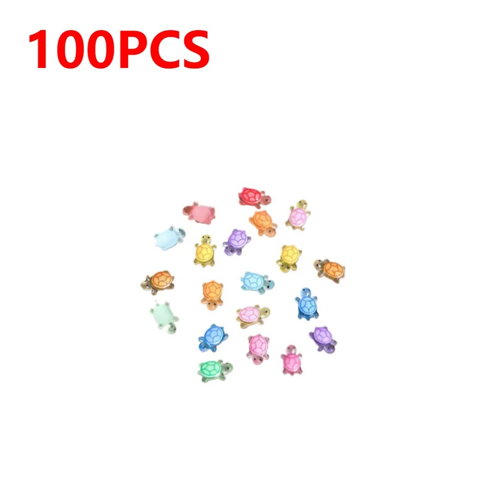 Мини-фигурки черепах, светящиеся в темноте, набор 100 шт. 100pcs